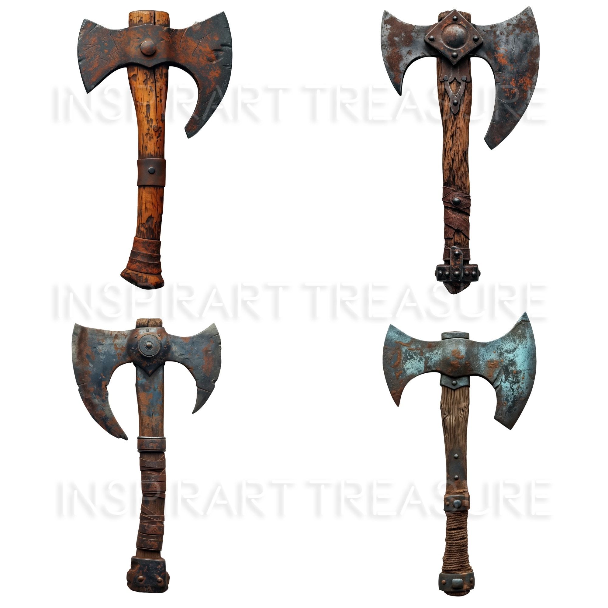 Battle Axe Battle Ready Clipart, Medieval Axe Designs for DIY Projects ...
