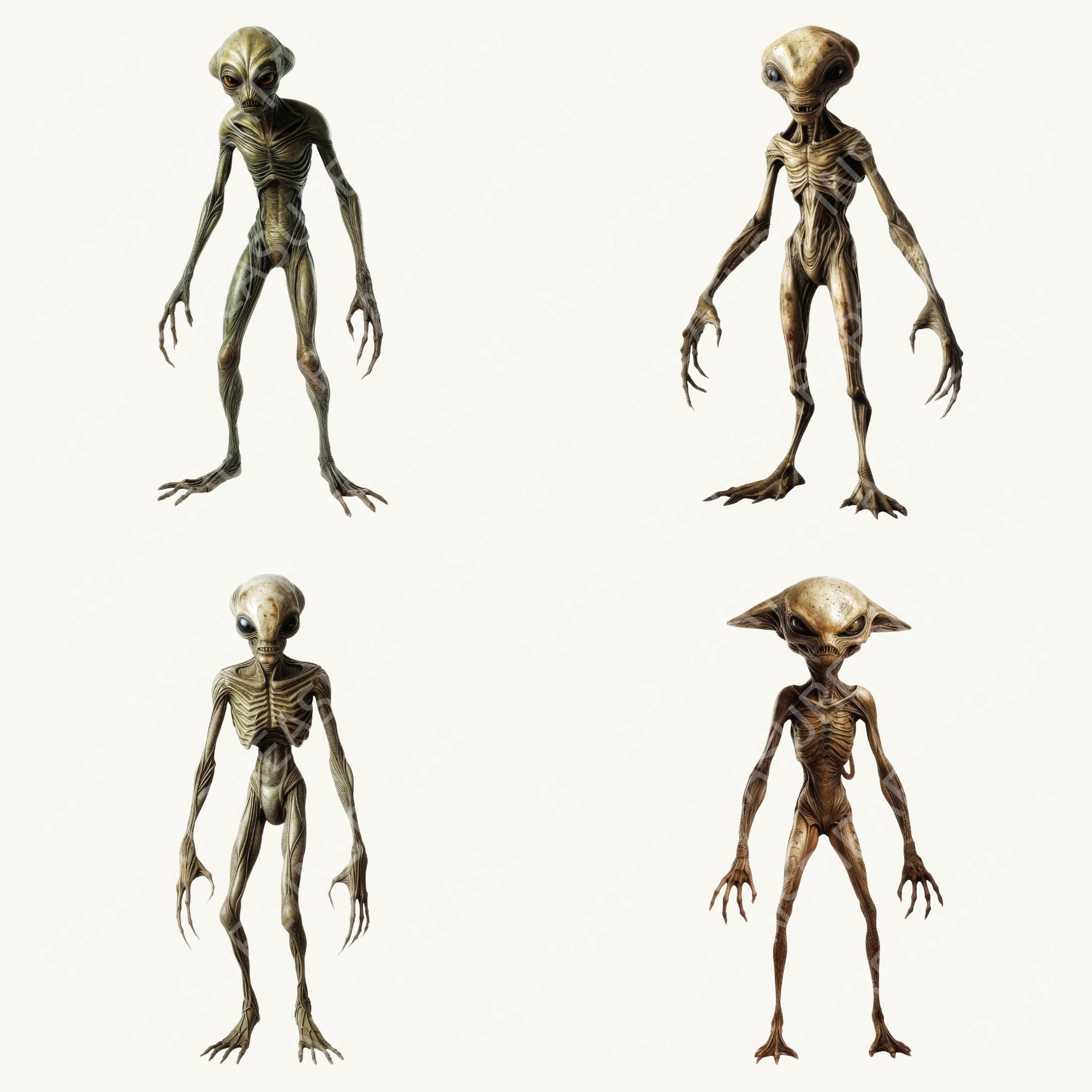 Realistic Scary Alien Clipart Spooky Alien PNG Extraterrestrial Images ...