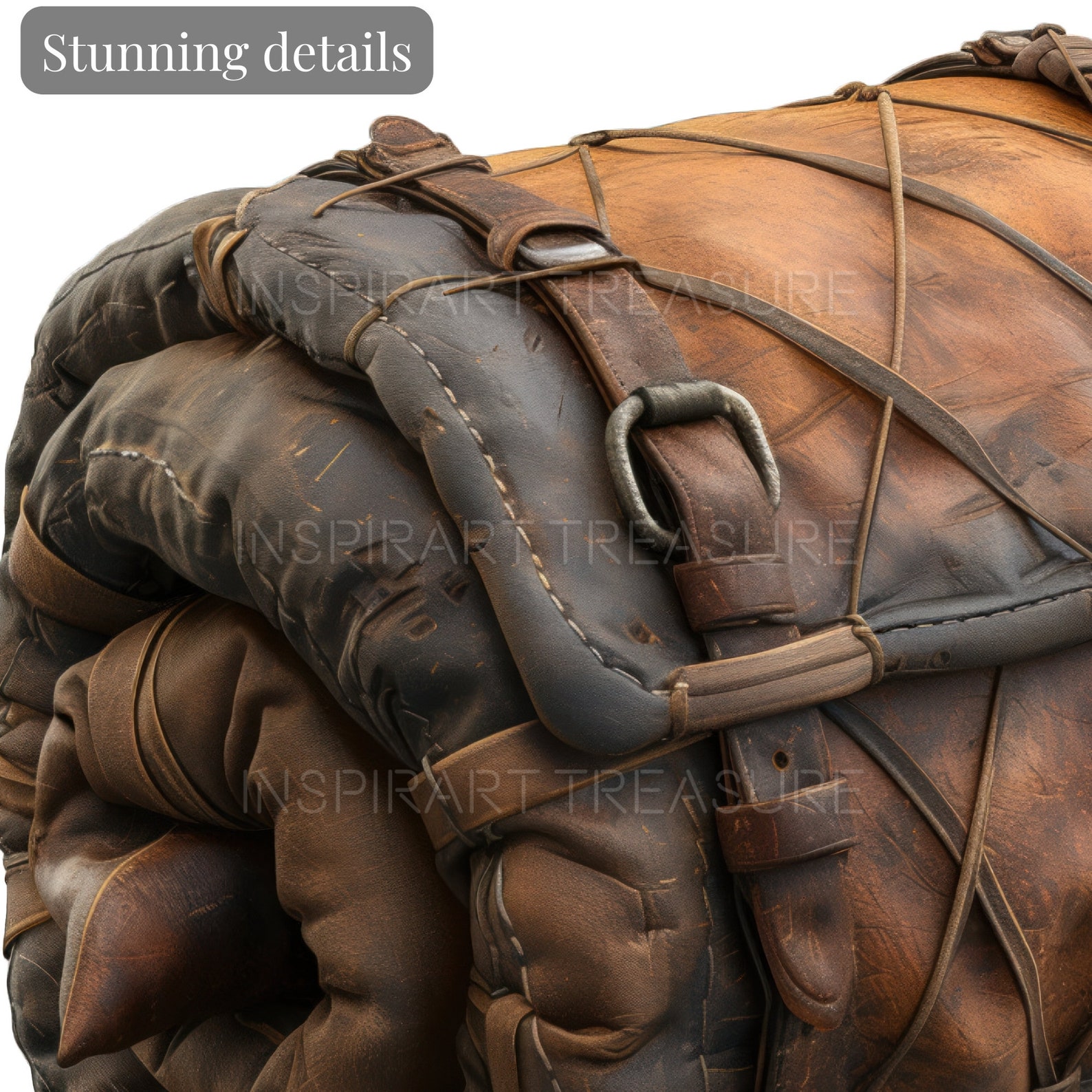 Rolled Travel Sleeping Bag Clipart, Bushcraft Bedroll for DIY Projects ...