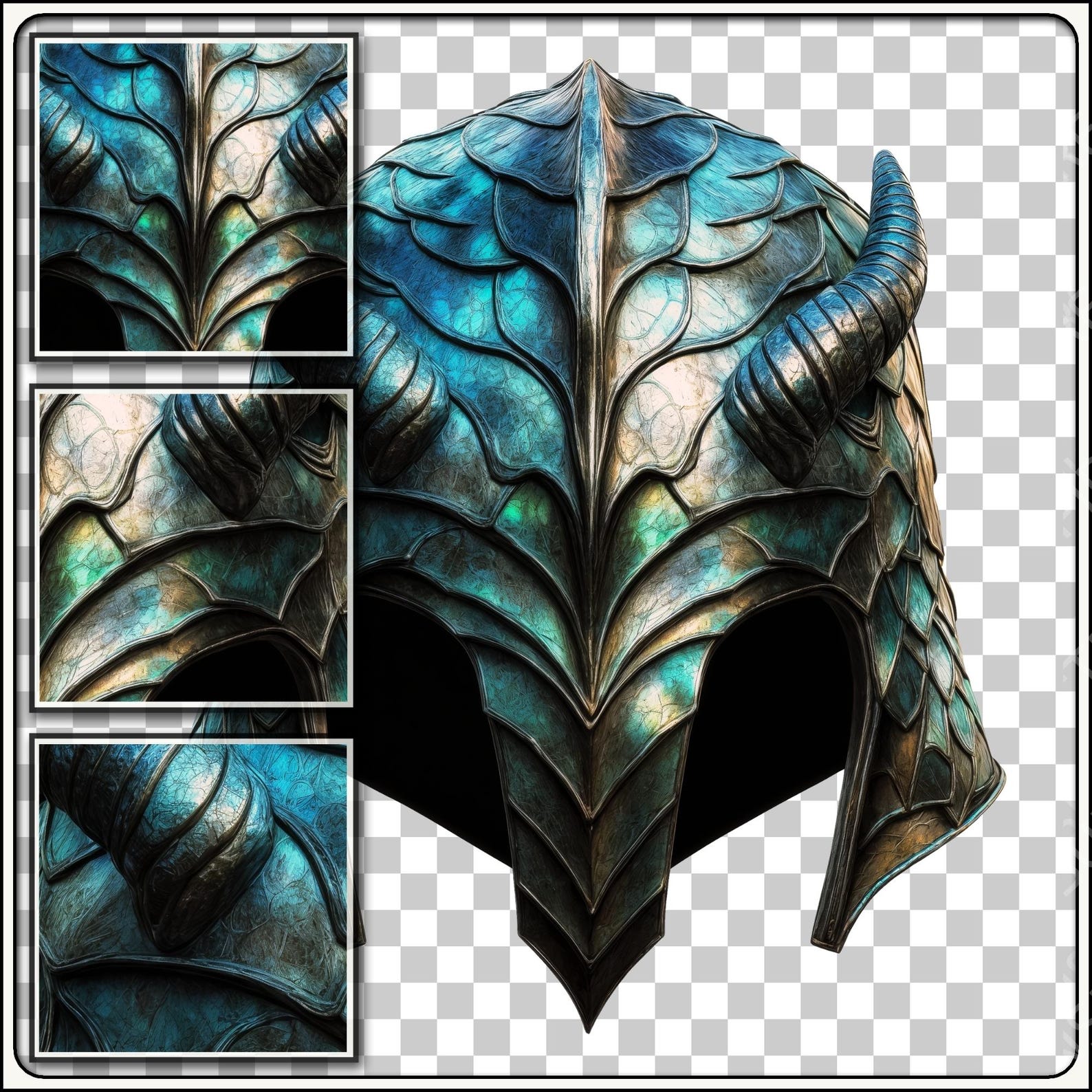 Hydra Knight Armor Set Knight SVG PNG Epic Battle Fantasy Gear Clipart ...