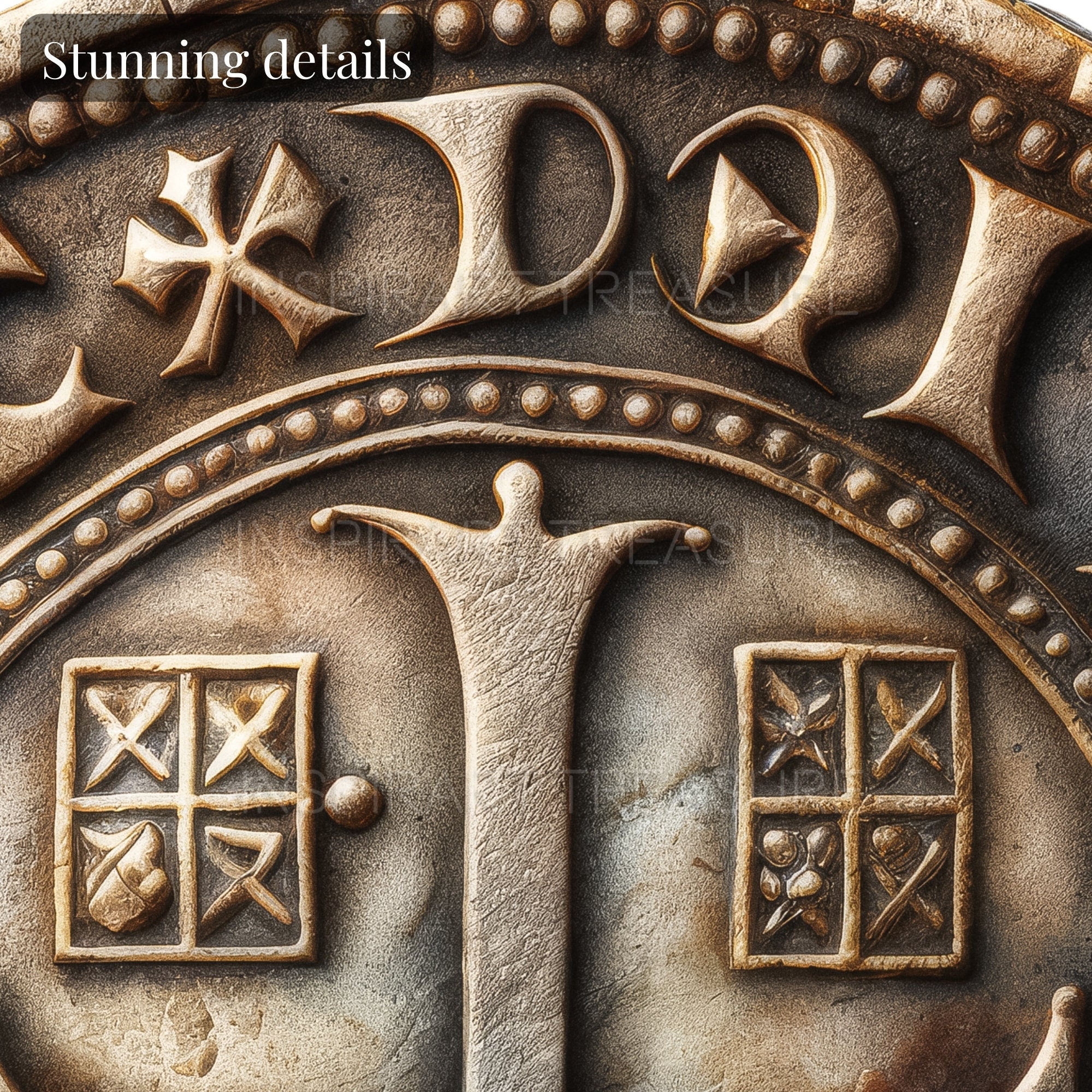 Fantasy Metal Coins Clipart, DND Metal Coin PNG Fantasy Currency Art ...