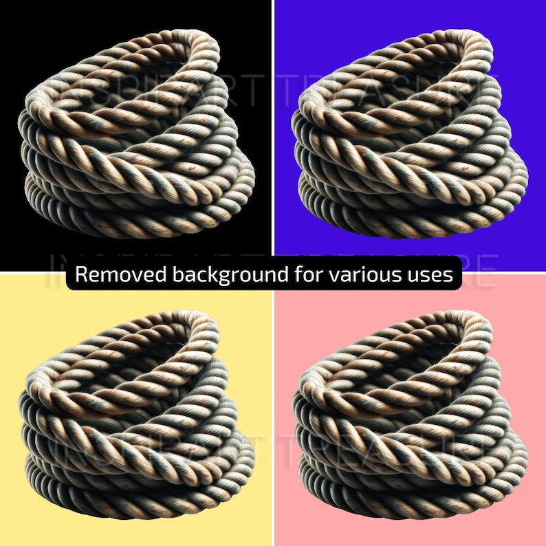 Rustic Climbing Rope Clipart, Climber Gear PNG Kit, Outdoor Adventure ...