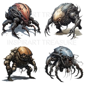 Whimsical Insect Clipart, Cosmic Alien Illustrations, DIY Crafts ...