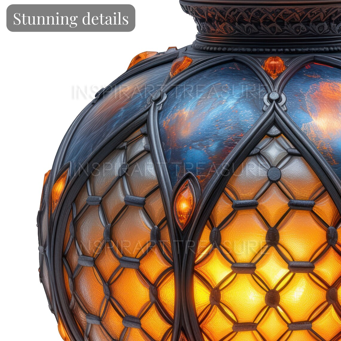 Fairy Lamp Clipart, Fantasy Desk Lamp Lantern PNG for DIY Projects Nad ...