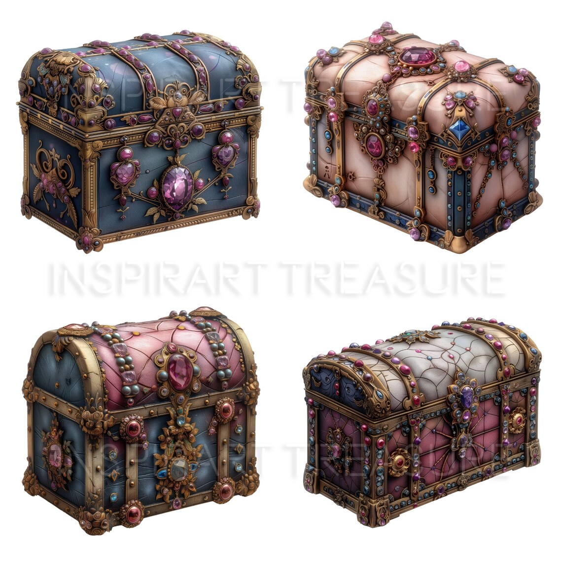 Fantasy Jewellery Box Clipart, Fairy Jewelry Box Fantasy Gift Box ...