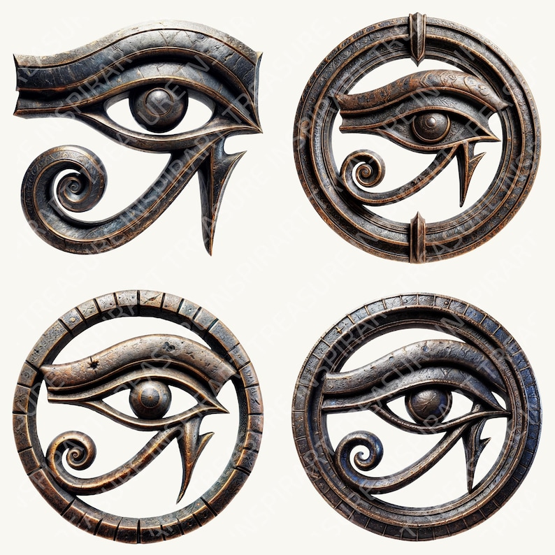 Eye of Horus PNG Iron Gold Eye of Horus Silver Ancient Egyptian ...