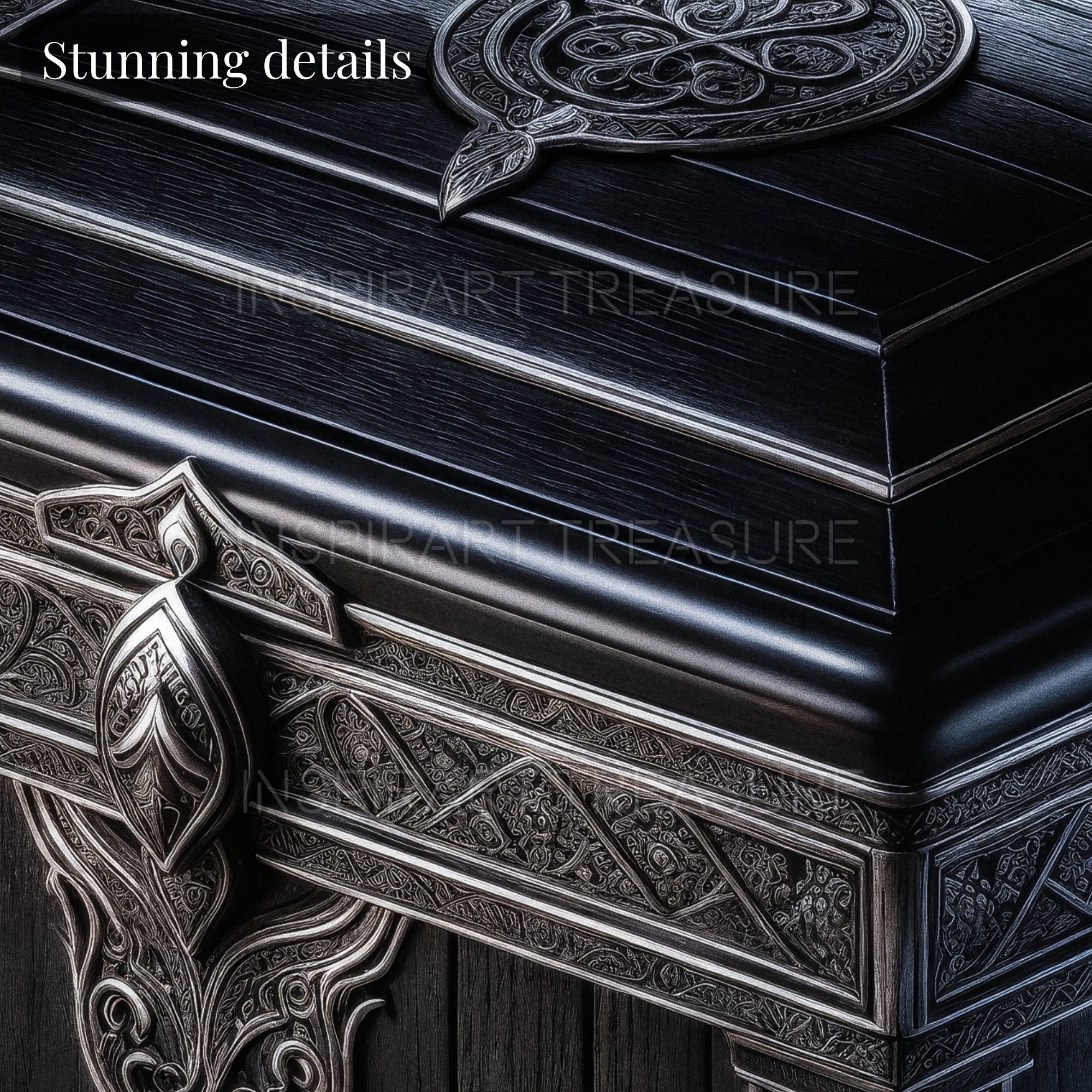 Dark Mystic Box Clipart, Fantasy Travel Box Mystical Gifts PNG Box DIY ...