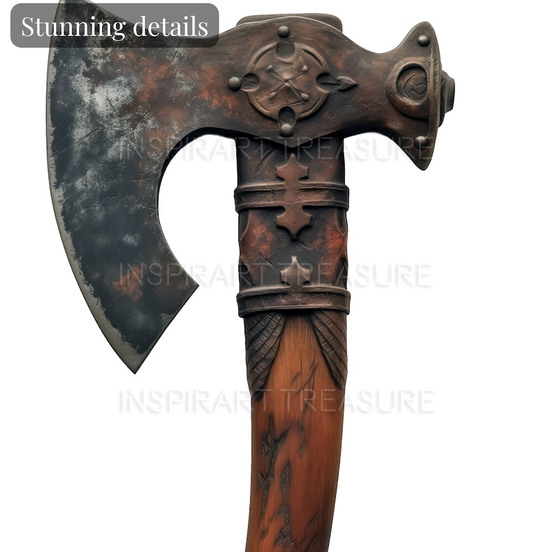 Battle Axe Battle Ready Clipart, Medieval Axe Designs for DIY Projects ...
