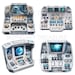 Watercolor Spaceship Control Panel Clipart Spaceship Junk Journal Page ...