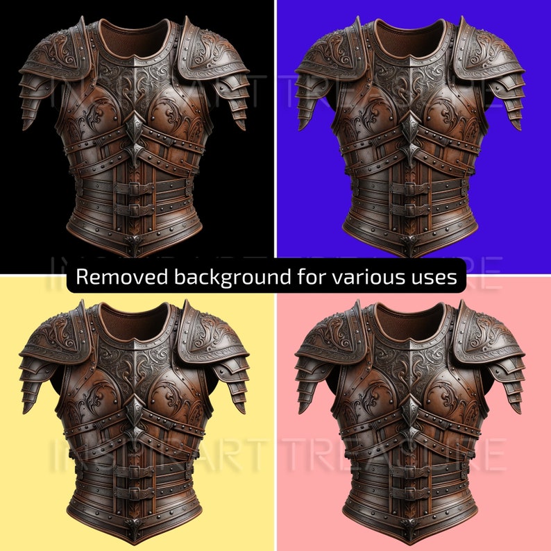 Digital Leather Chest Armor Clipart for Men Chest Piece Armor Medieval ...