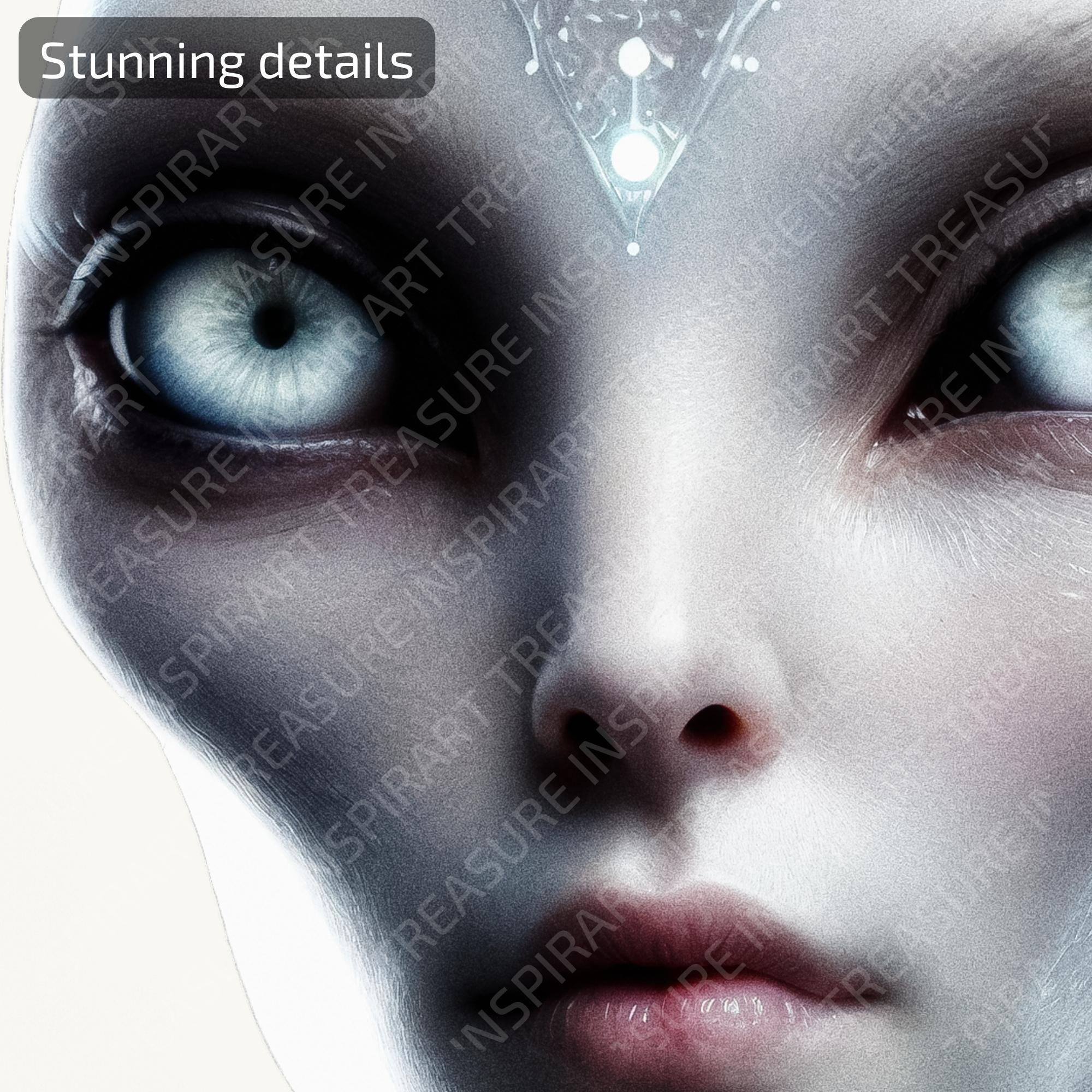 Realistic Alien Portrait Clipart, Alien Hominid Head PNG, Alien Couple ...