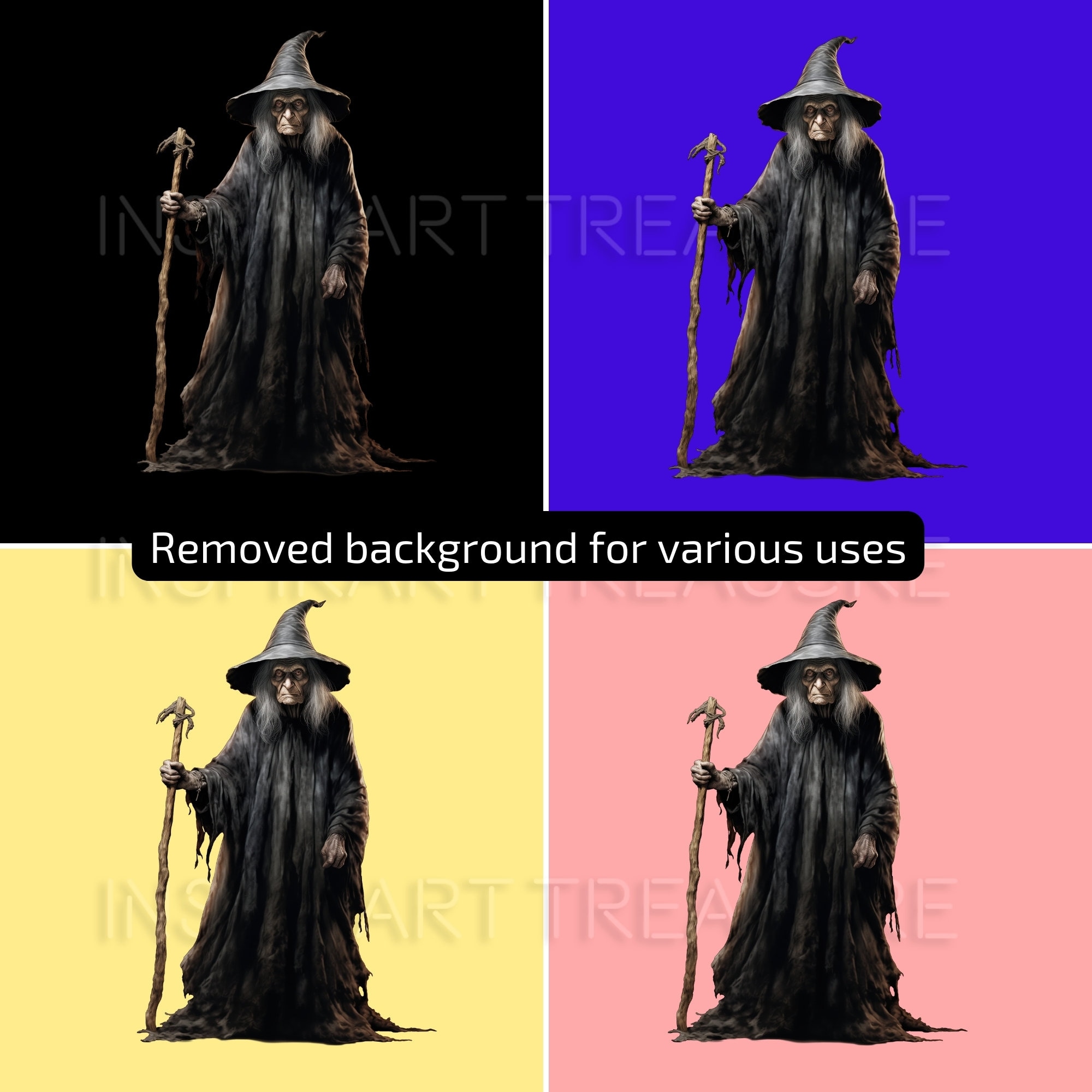 Witchcraft Kit, Dark Witch Clipart PNG, Grandma Witch Grimoire Journal ...