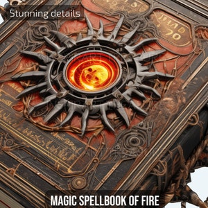 DND Spellbook Clipart Bundle Dark Witch Spellbook Wicca Kit Magic Book ...