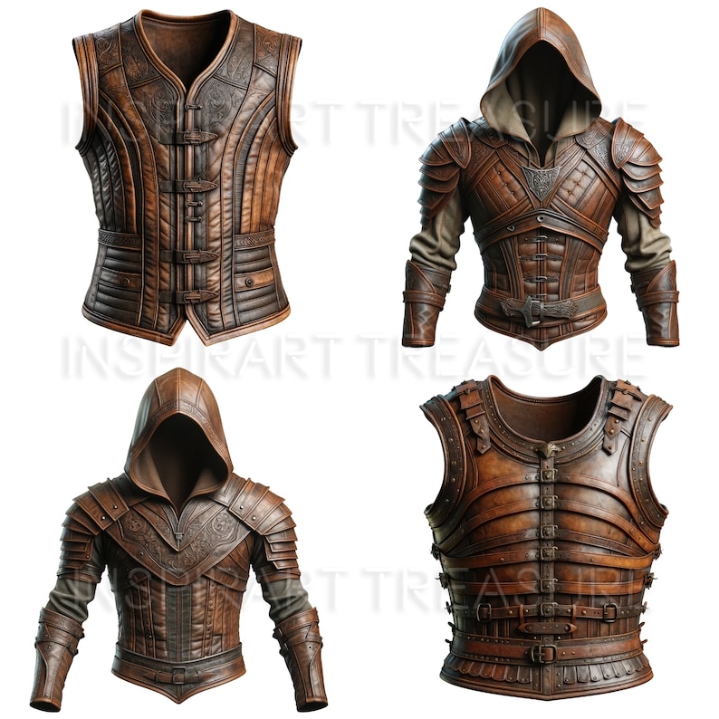 Digital Leather Chest Armor Clipart for Men Chest Piece Armor Medieval ...