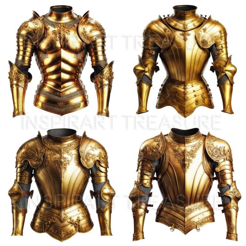Gold Breast Plate Armor for Men Chest Plate Piece Armor Clipart ...