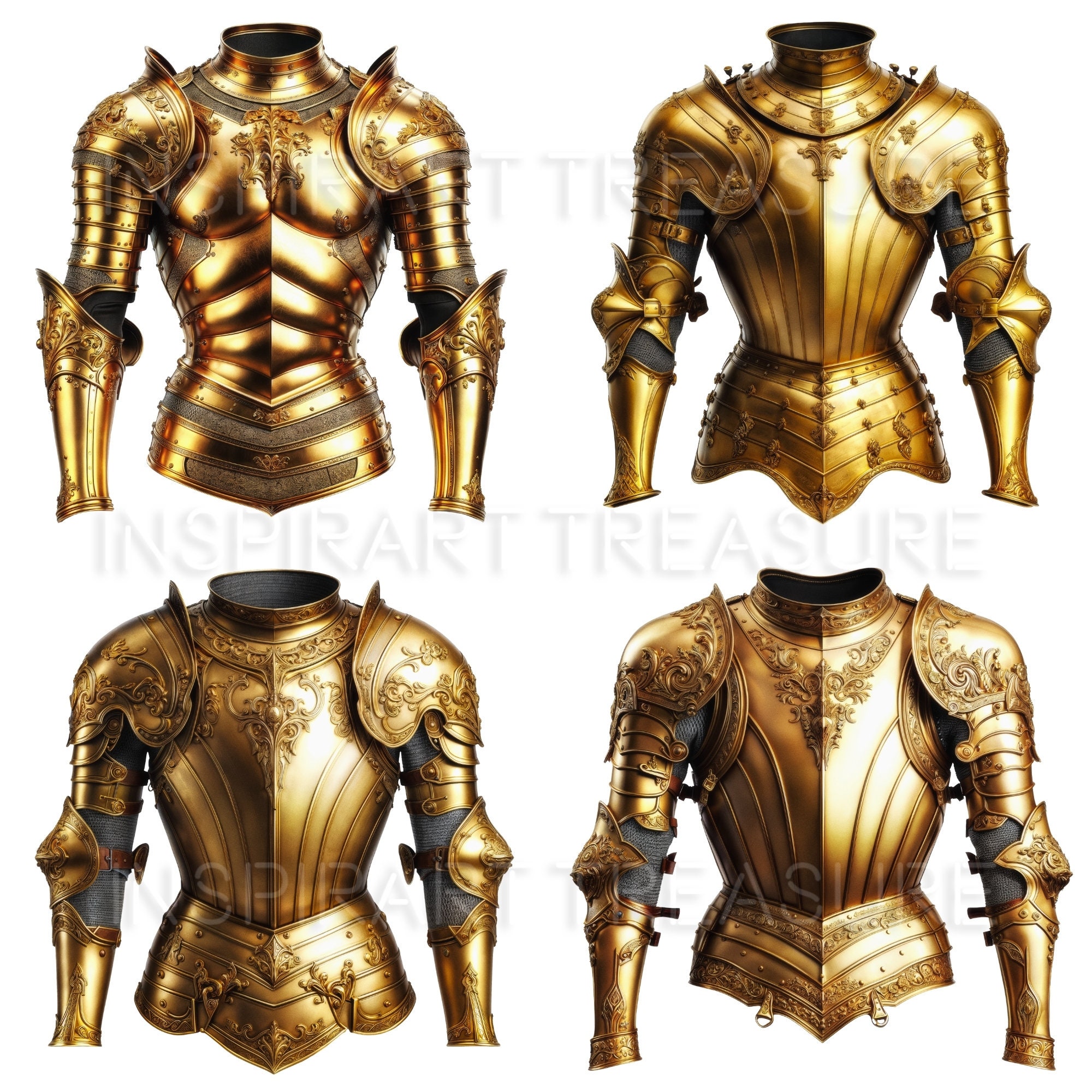 Gold Breast Plate Armor for Men Chest Plate Piece Armor Clipart ...