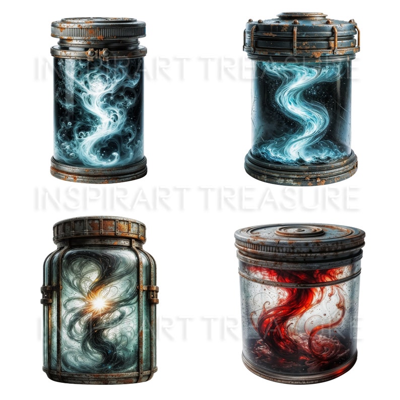 Mysterious Substance Container PNG Graphic, Antique Apothecary Jar ...