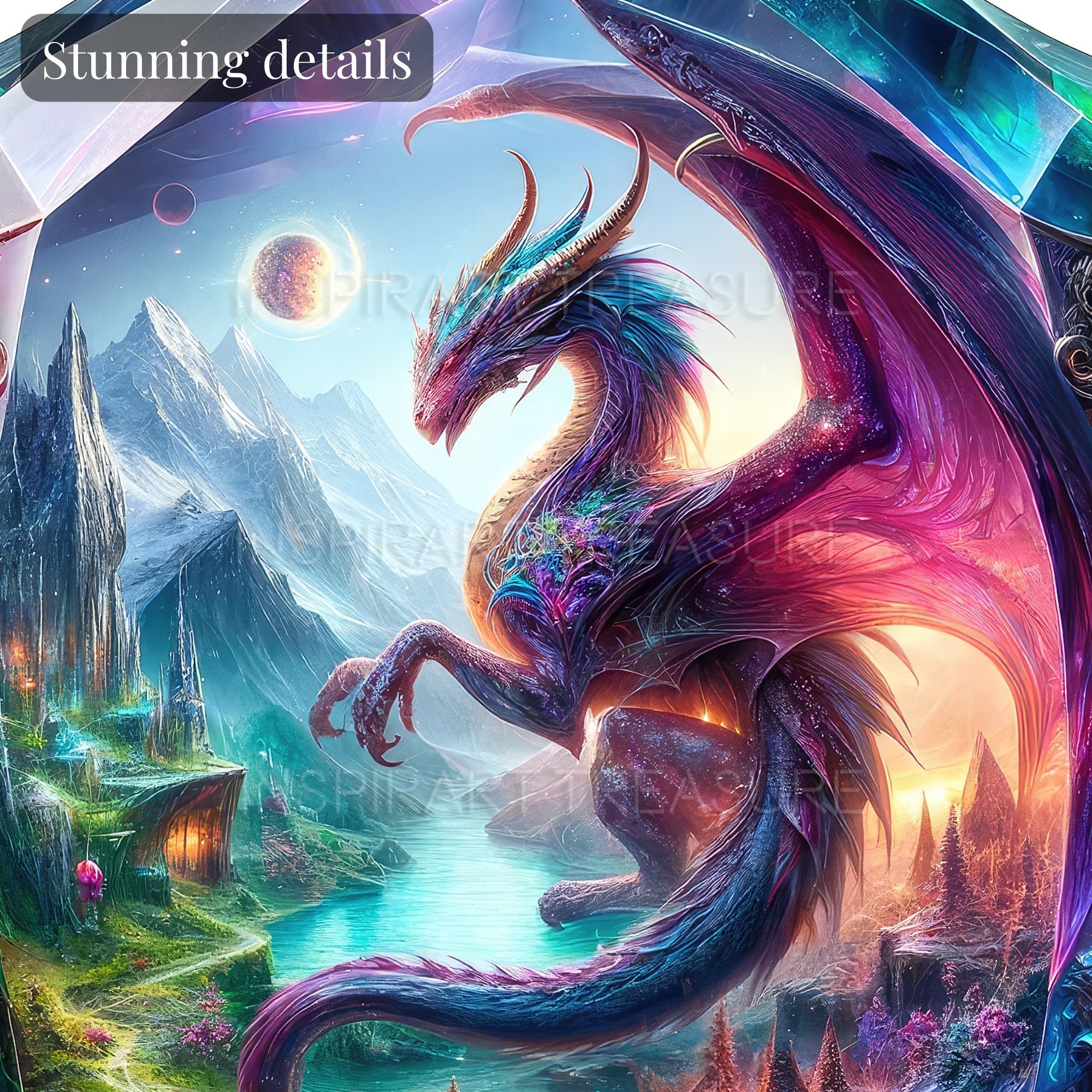 Mythical Creatures Clipart, Crystal Gemstones PNG, Enchanting Fantasy ...