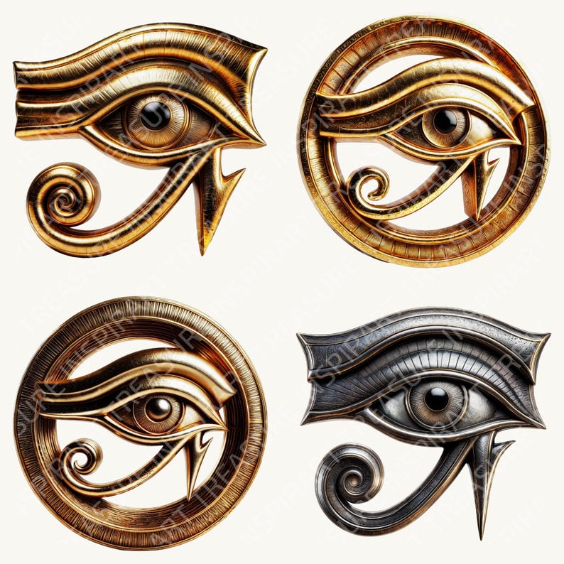 Eye of Horus PNG Iron Gold Eye of Horus Silver Ancient Egyptian ...