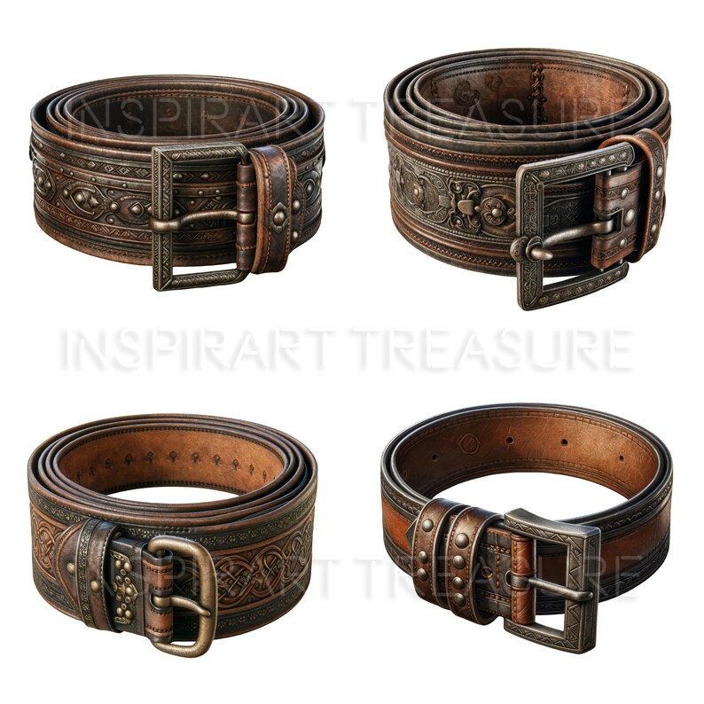 Digital Leather Armor Belt Clipart Armored Belt Medieval Clipart ...