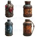 Travel Water Bottle Clipart, Small Bottle Flask Clipart, Dnd ...