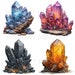 Watercolor Fairy Crystals Clipart, Fantasy Crystal Gems PNG, Fantasy ...