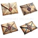 Magical Envelope Clipart, Enchanted Scroll Design, Wax Seal, Digital ...