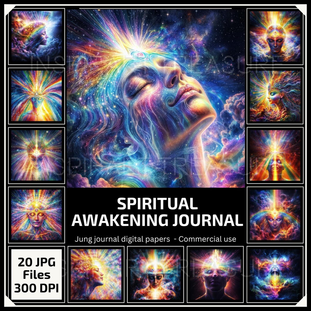Spiritual Awakening Digital Paper Art Energy Healing Digital Download ...