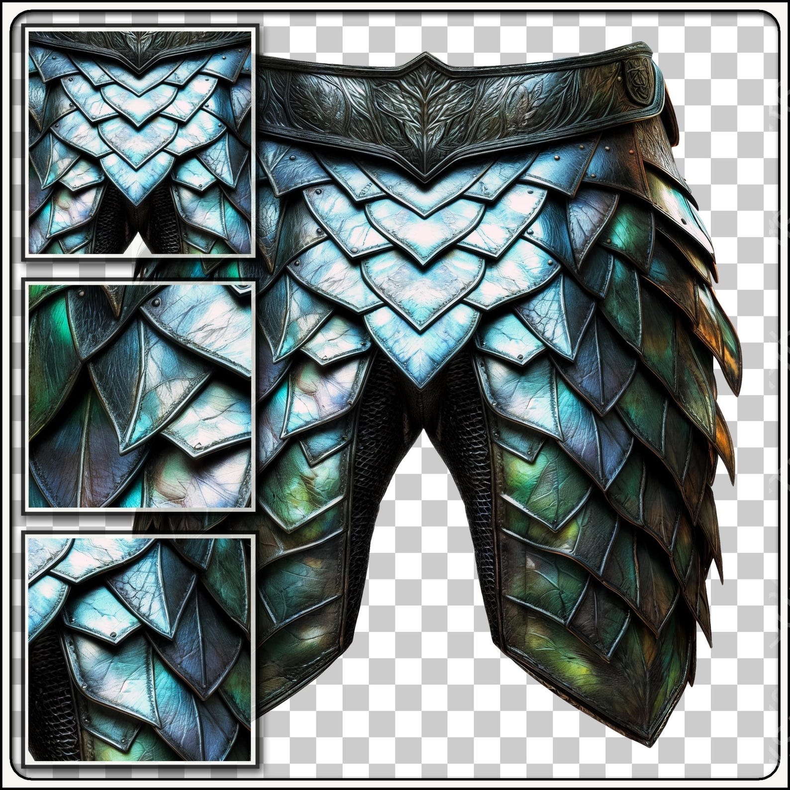 Hydra Knight Armor Set Knight SVG PNG Epic Battle Fantasy Gear Clipart ...