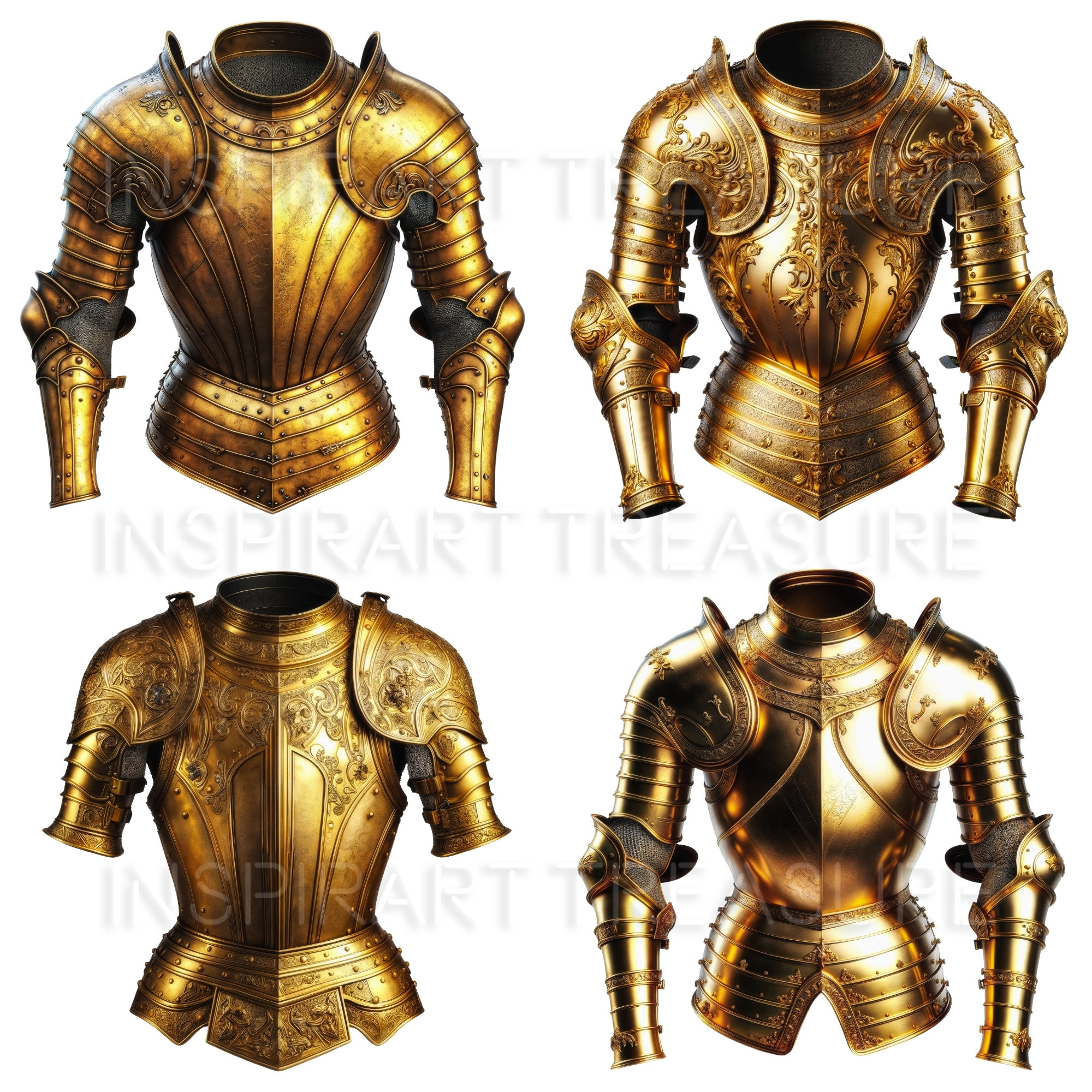 Gold Breast Plate Armor for Men Chest Plate Piece Armor Clipart ...