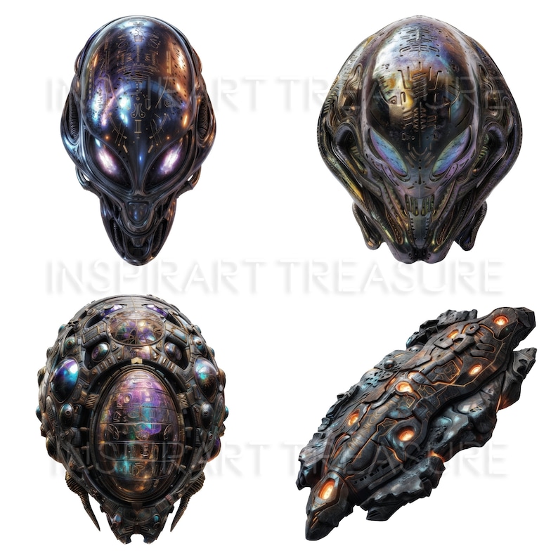 Space Ancient Relics Clipart, Alien Mysterious Artefact PNG Art ...