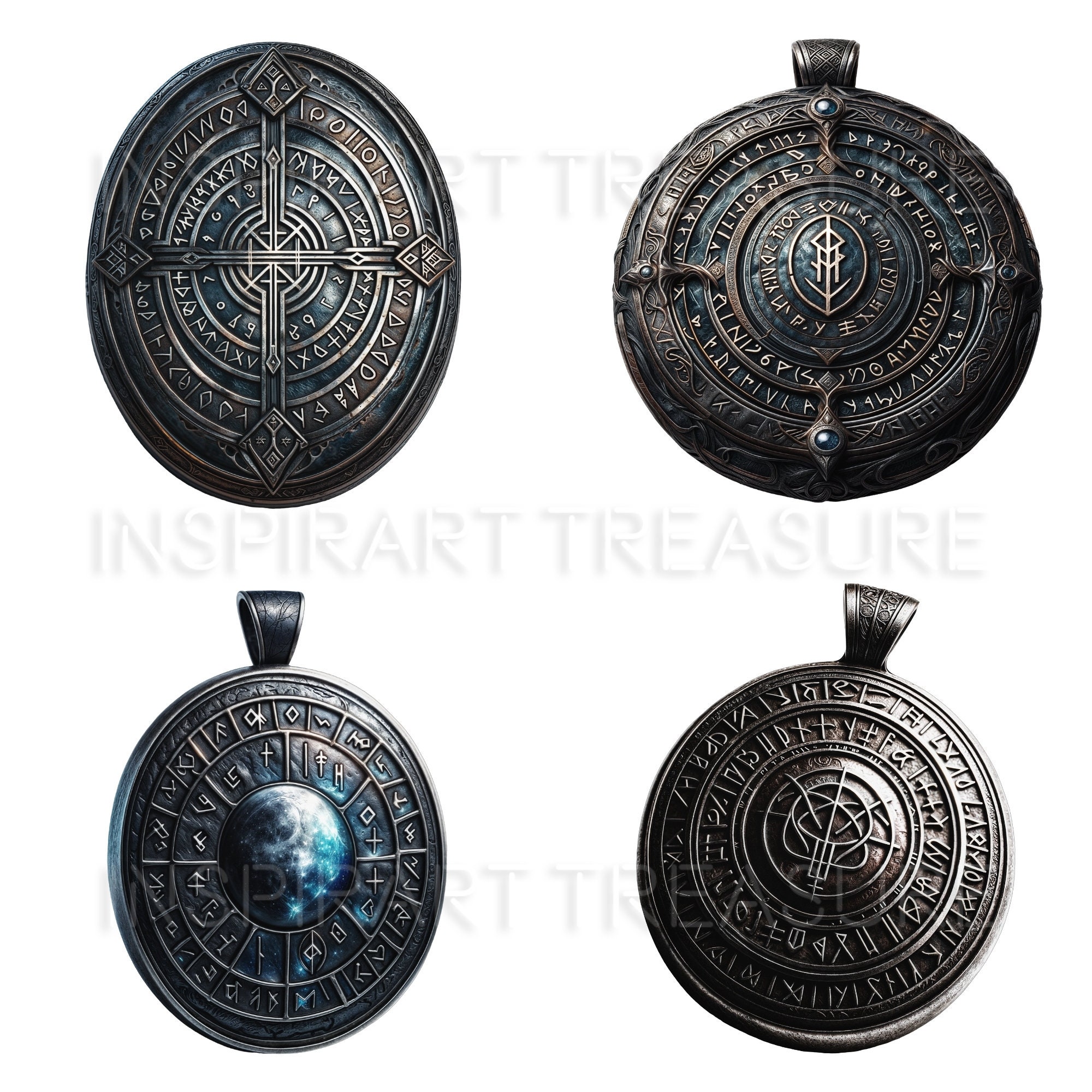 Dark Magic Amulet Clipart, Negative Energy Mysterious Artefact, Ideal ...