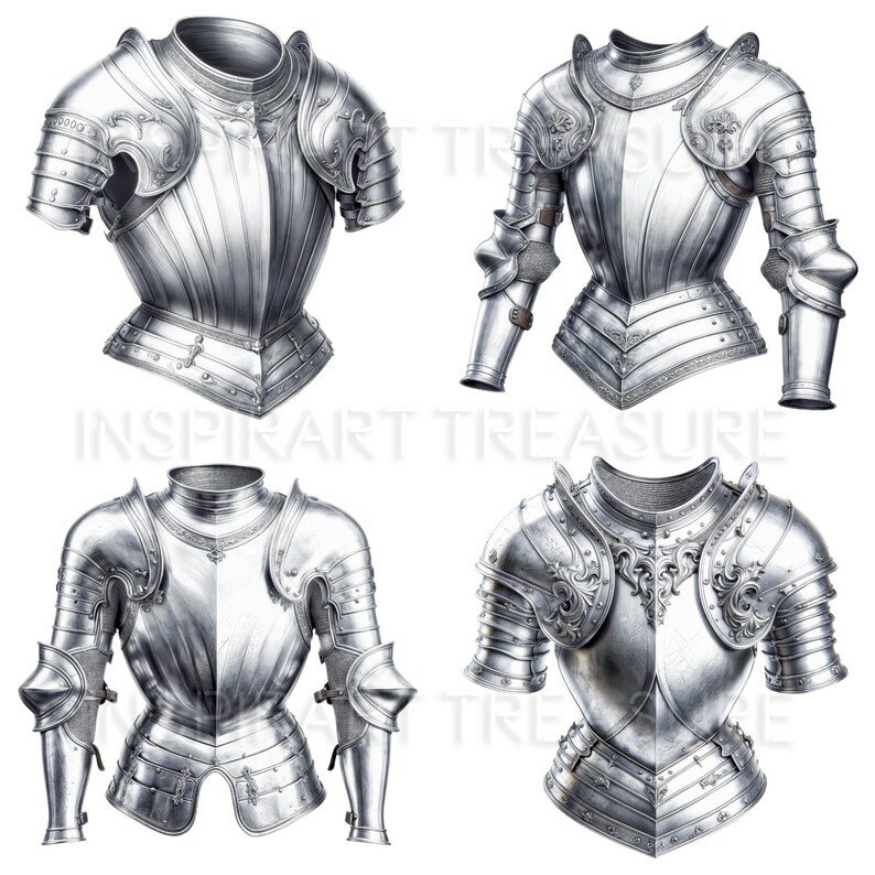 Silver Breast Plate Armor Chest Plate Piece Armor Clipart Medieval ...