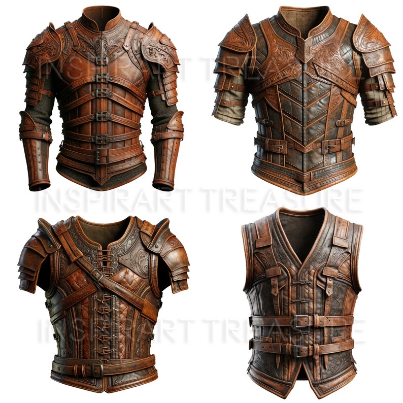 Digital Leather Chest Armor Clipart for Man Chest Piece Armor Medieval ...