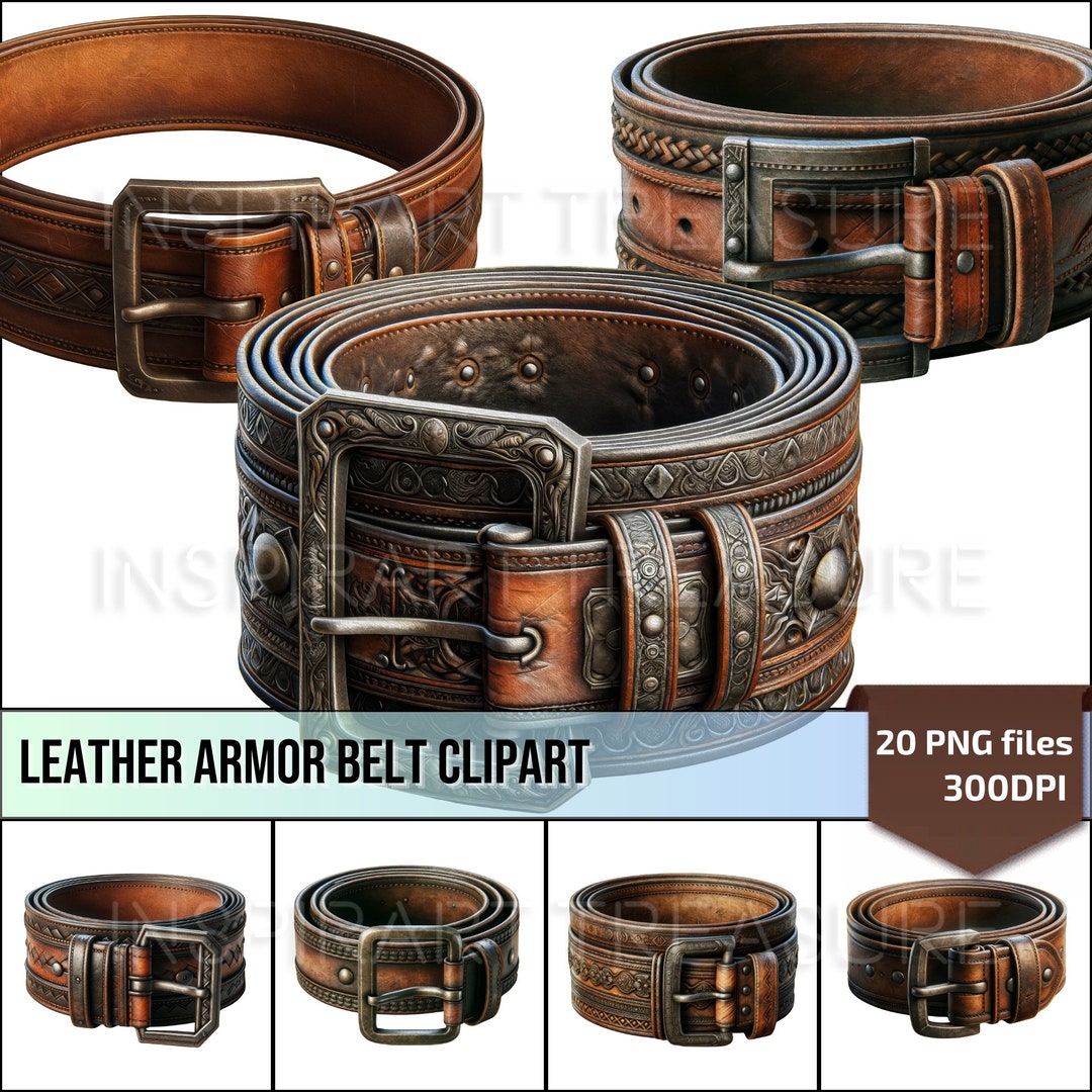 Digital Leather Armor Belt Clipart Armored Belt Medieval Clipart ...