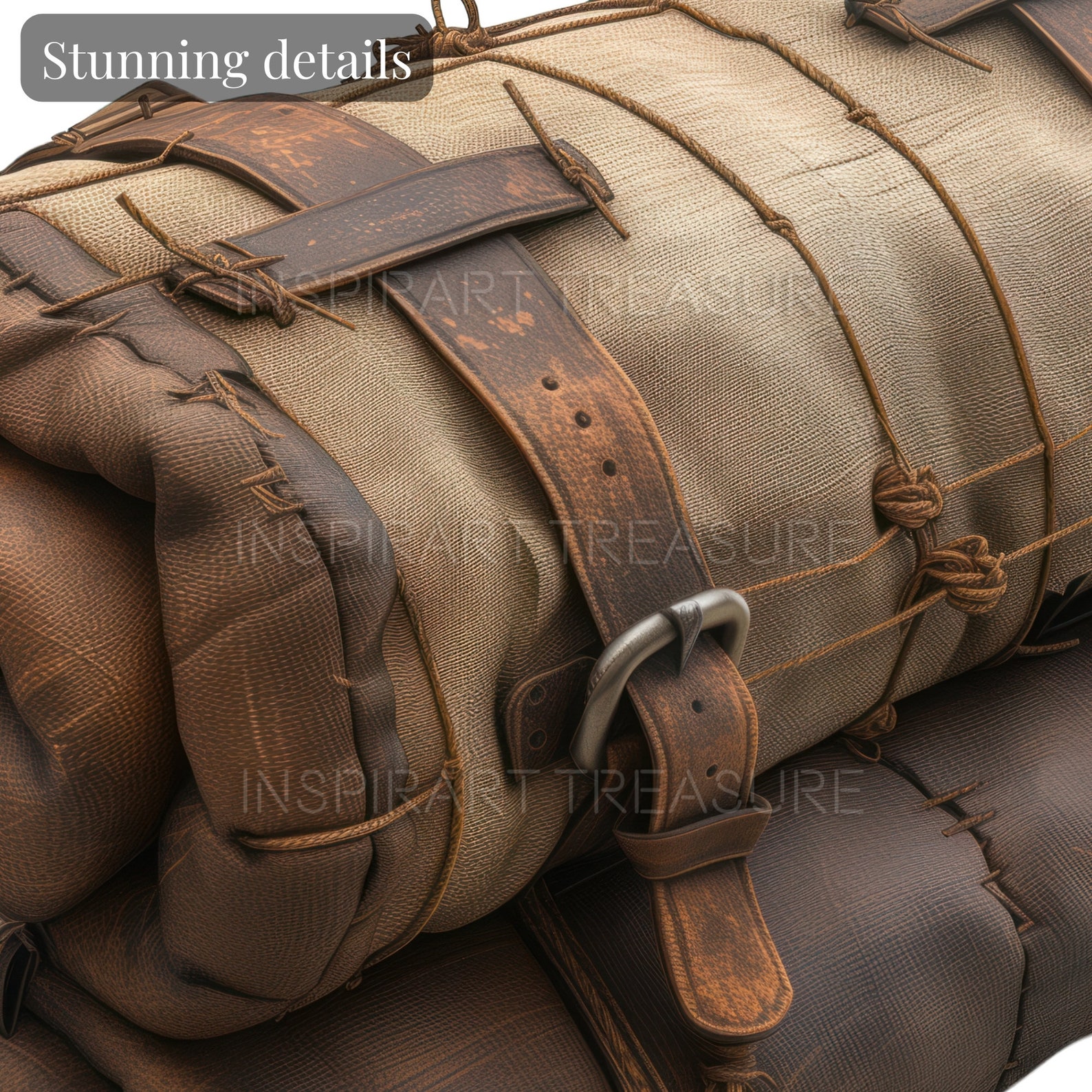 Rolled Travel Sleeping Bag Clipart, Bushcraft Bedroll for DIY Projects ...