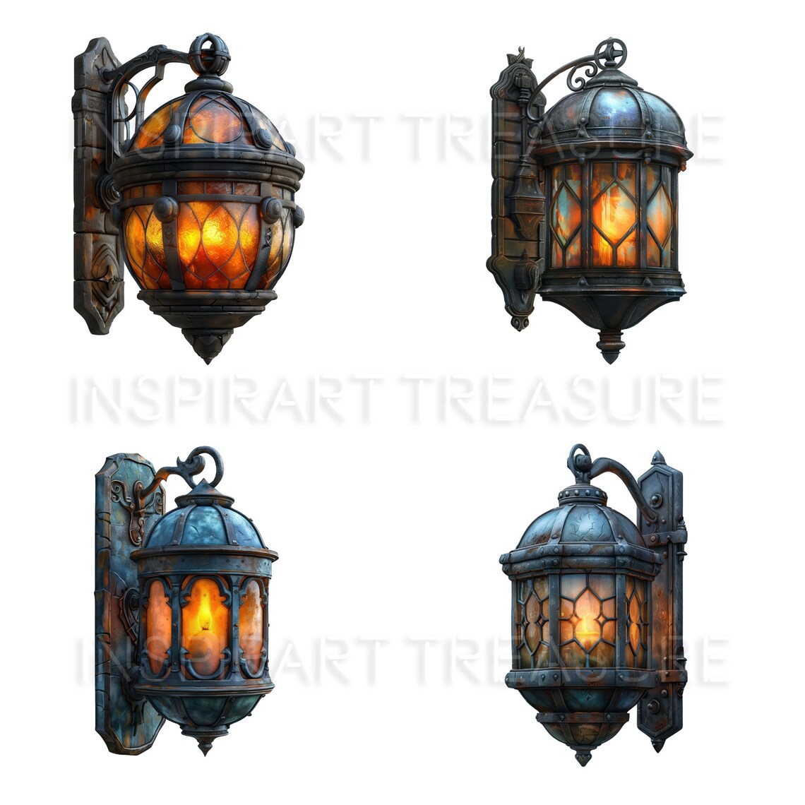 Wall Lamp Clipart Wall Candle Holder Lantern Clipart Artwork Lighting ...