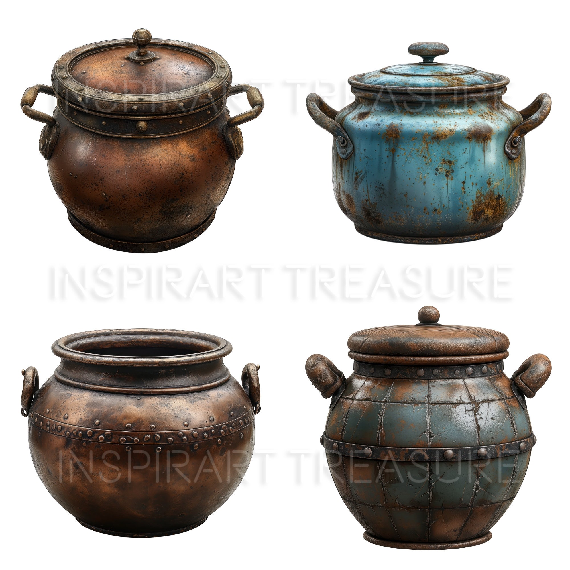 Vintage Cooking Pot Clipart, Dnd Accessories Adventurer Kit, Perfect ...