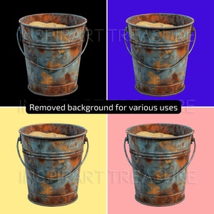Building Bucket Clipart, Sand Bucket, Water Bucket, Dirt Bucket, Dnd ...