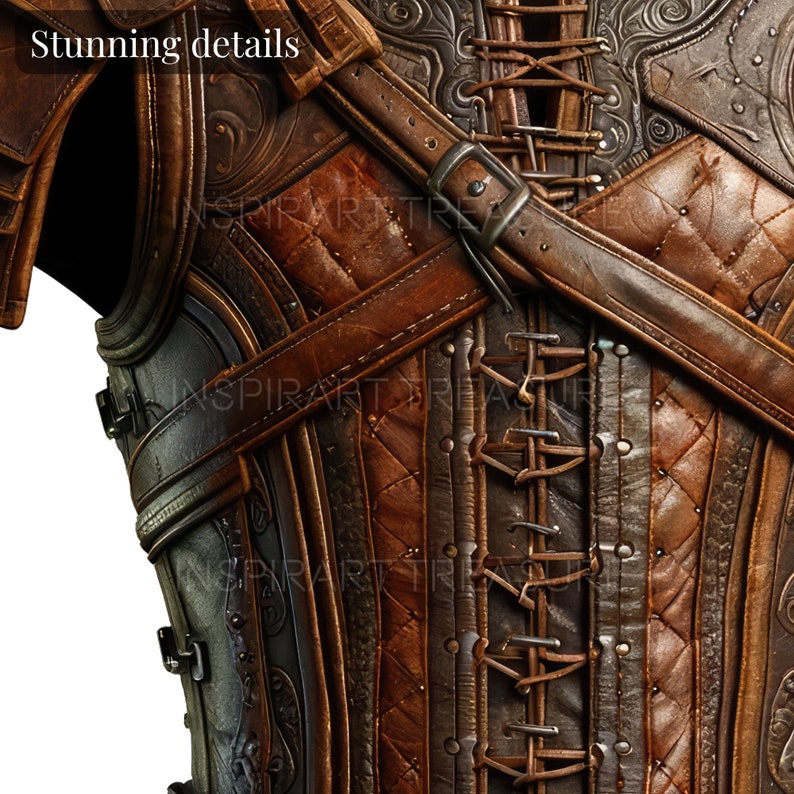 Digital Leather Chest Armor Clipart for Man Chest Piece Armor Medieval ...