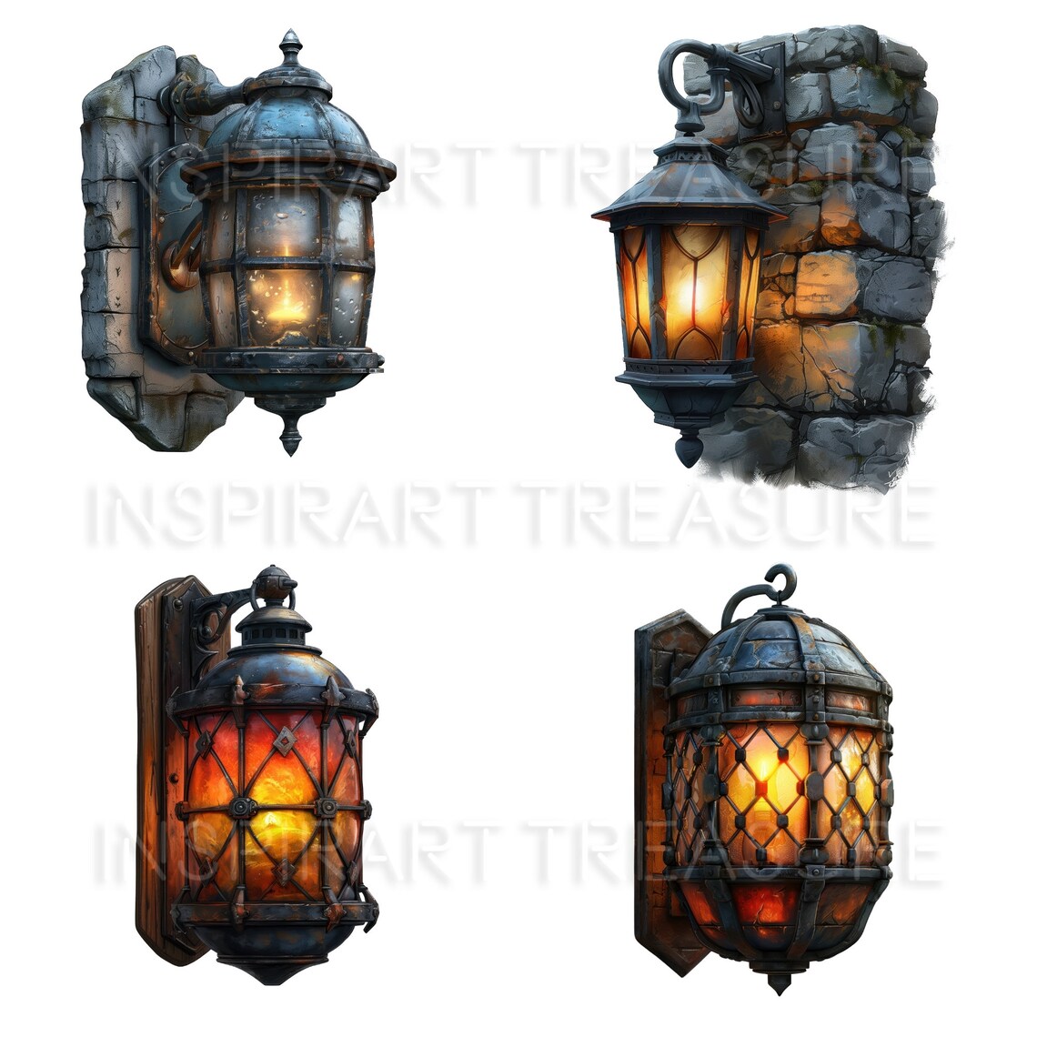 Wall Lamp Clipart Wall Candle Holder Lantern Clipart Artwork Lighting ...