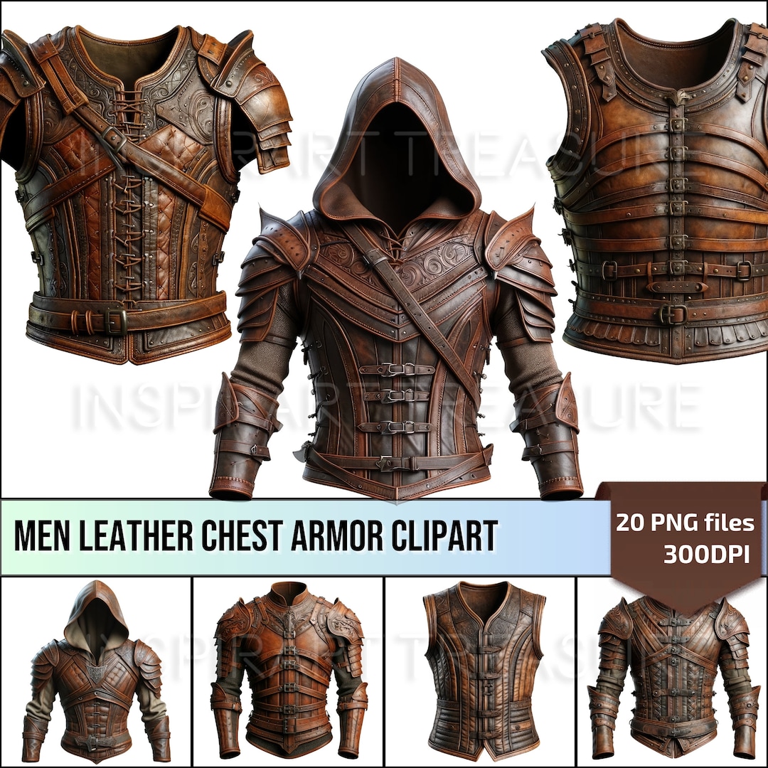 Digital Leather Chest Armor Clipart for Men Chest Piece Armor Medieval ...