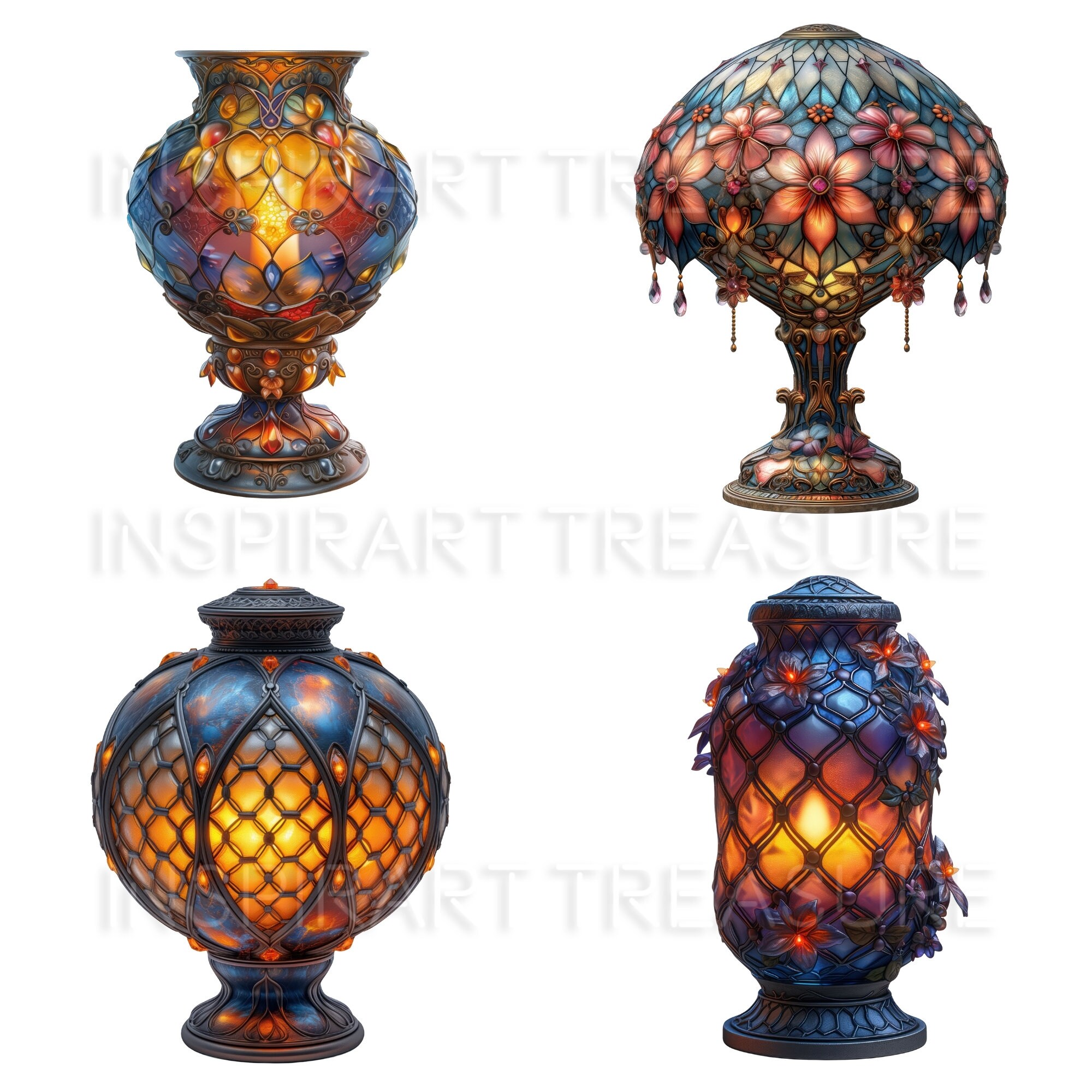 Fairy Lamp Clipart, Fantasy Desk Lamp Lantern PNG for DIY Projects Nad ...
