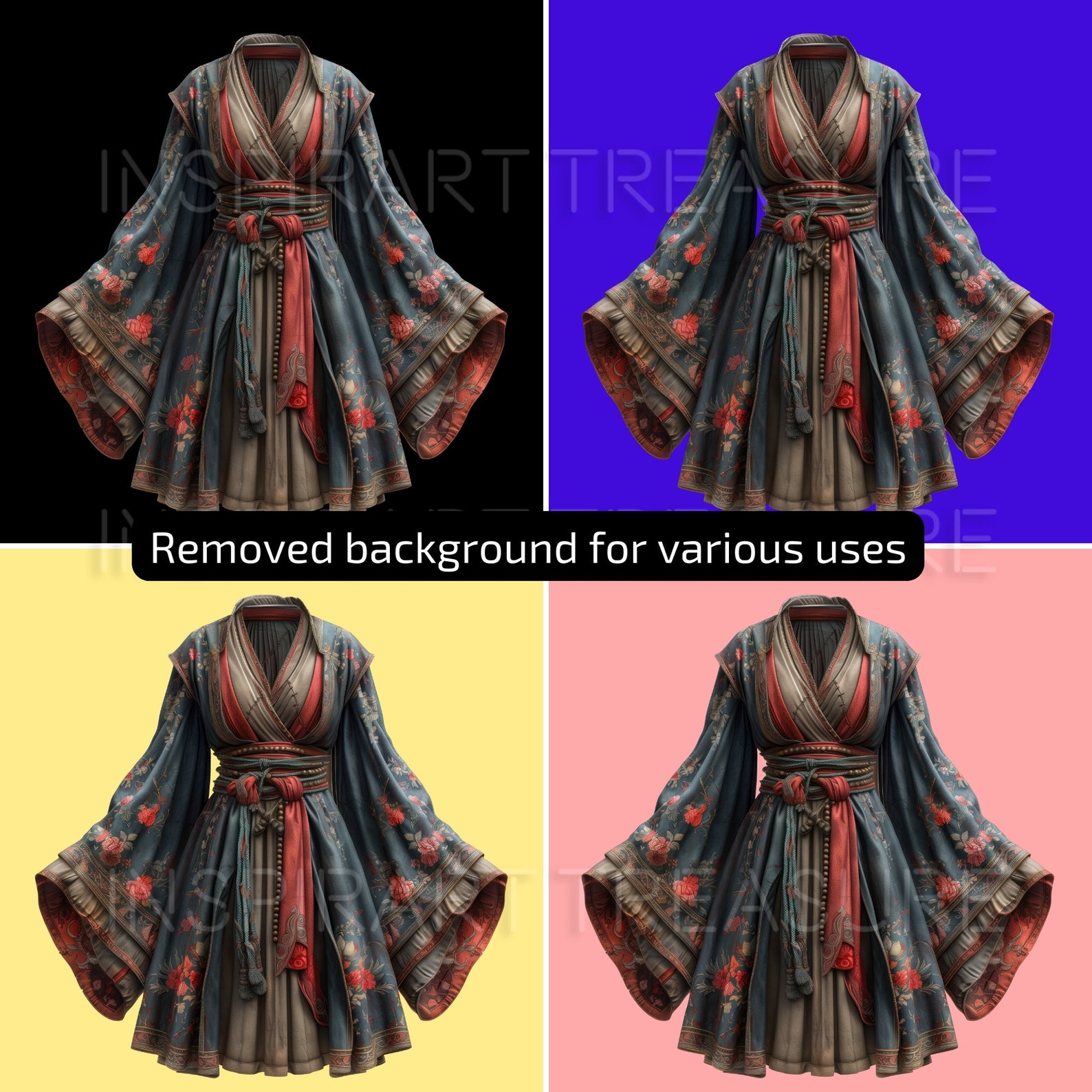 Cloak Medieval Wizard Robe Clipart, Priest Habit Magic Ceremonial Robe ...