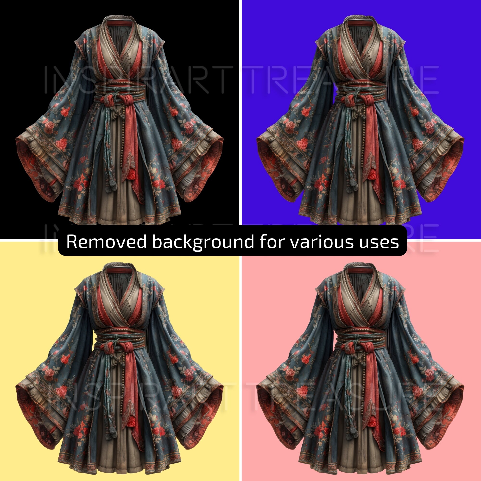 Cloak Medieval Wizard Robe Clipart, Priest Habit Magic Ceremonial Robe ...