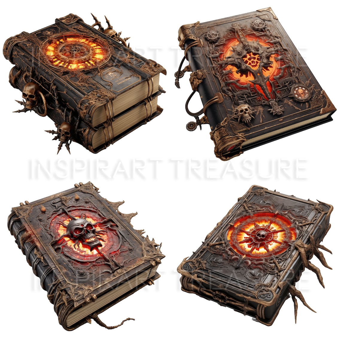 Printable Magic Spellbook 03 Fantasy Witchcraft Clipart - Etsy