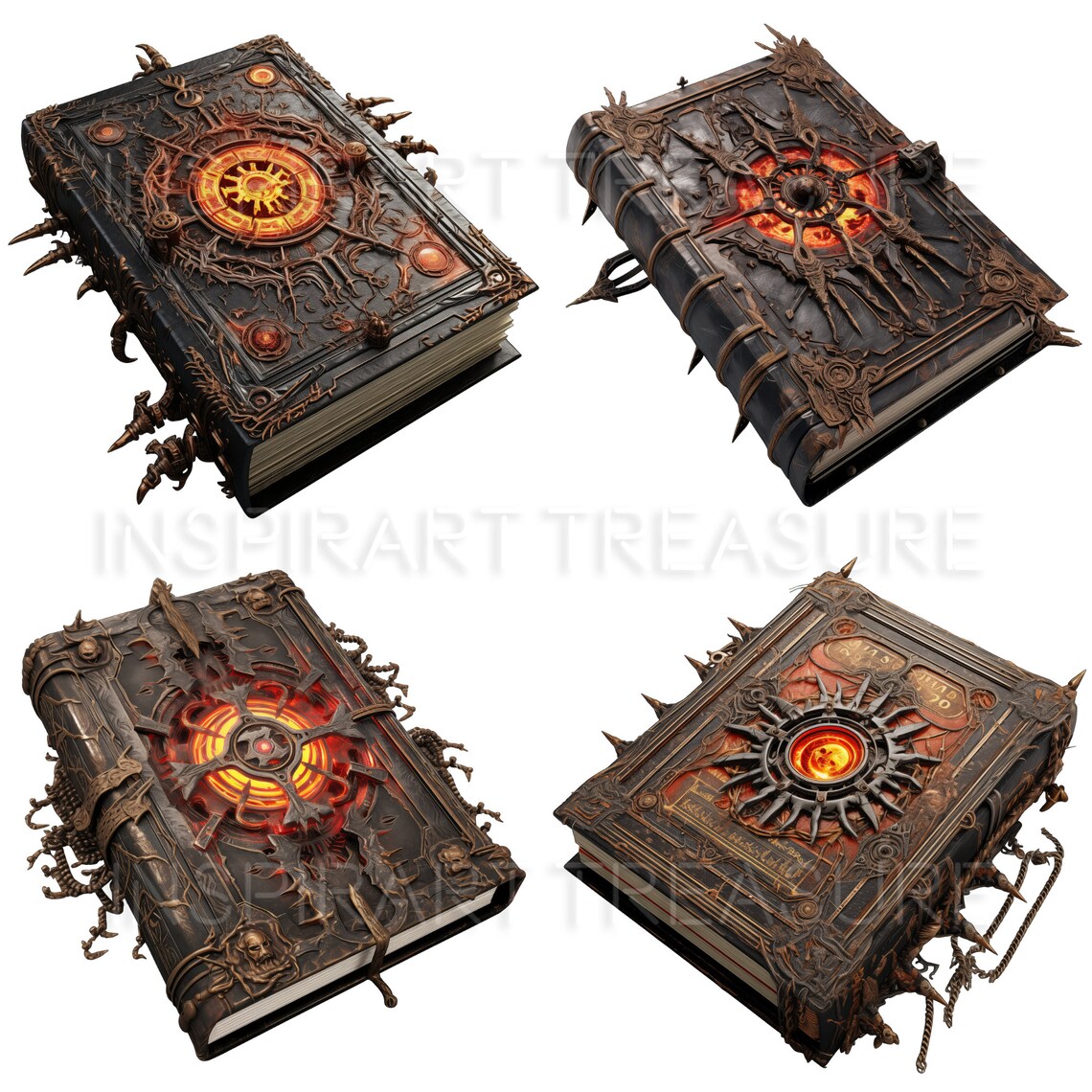 Printable Magic Spellbook 03 Fantasy Witchcraft Clipart - Etsy