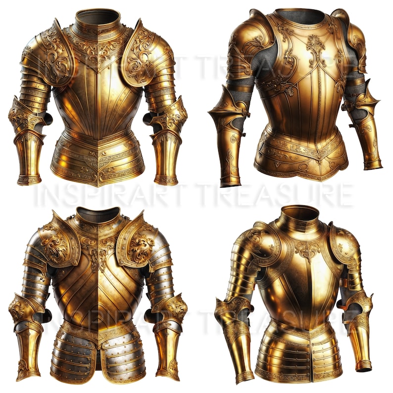 Gold Breast Plate Armor for Men Chest Plate Piece Armor Clipart ...