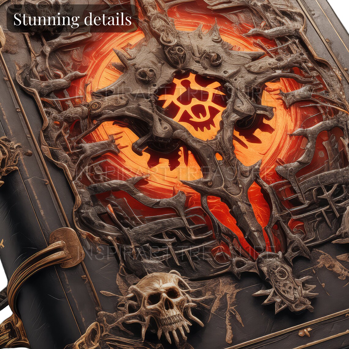 Printable Magic Spellbook 03 Fantasy Witchcraft Clipart - Etsy