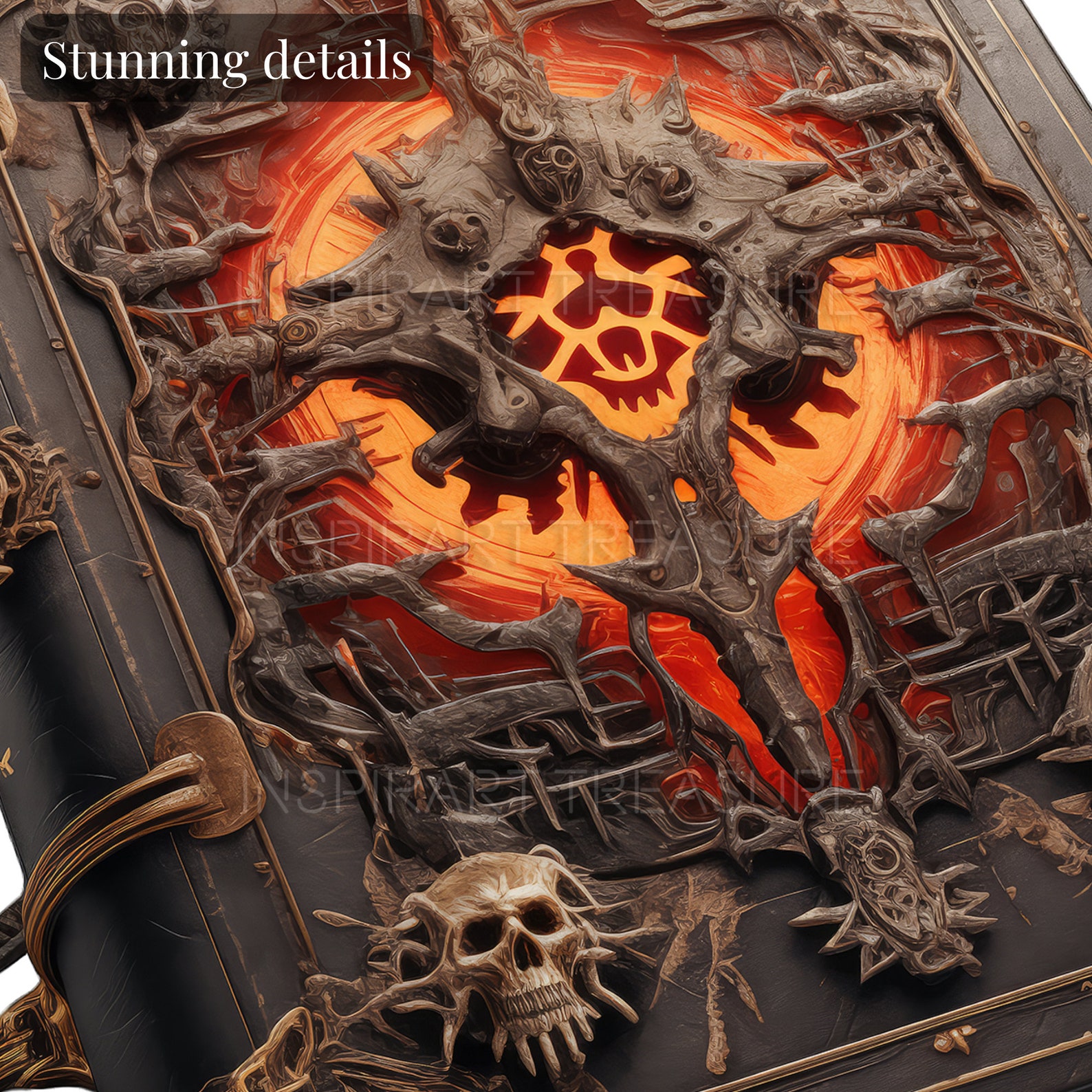 Printable Magic Spellbook 03 Fantasy Witchcraft Clipart - Etsy